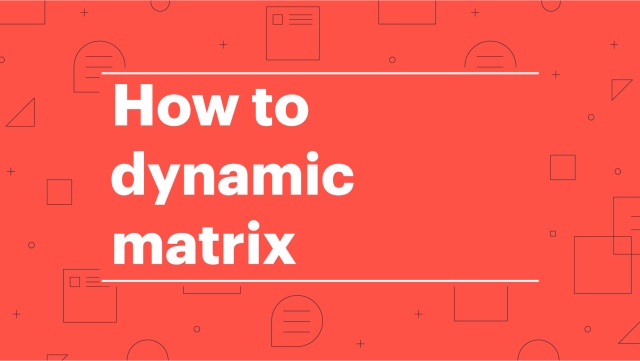 How to dynamic matrix in Lucidspark