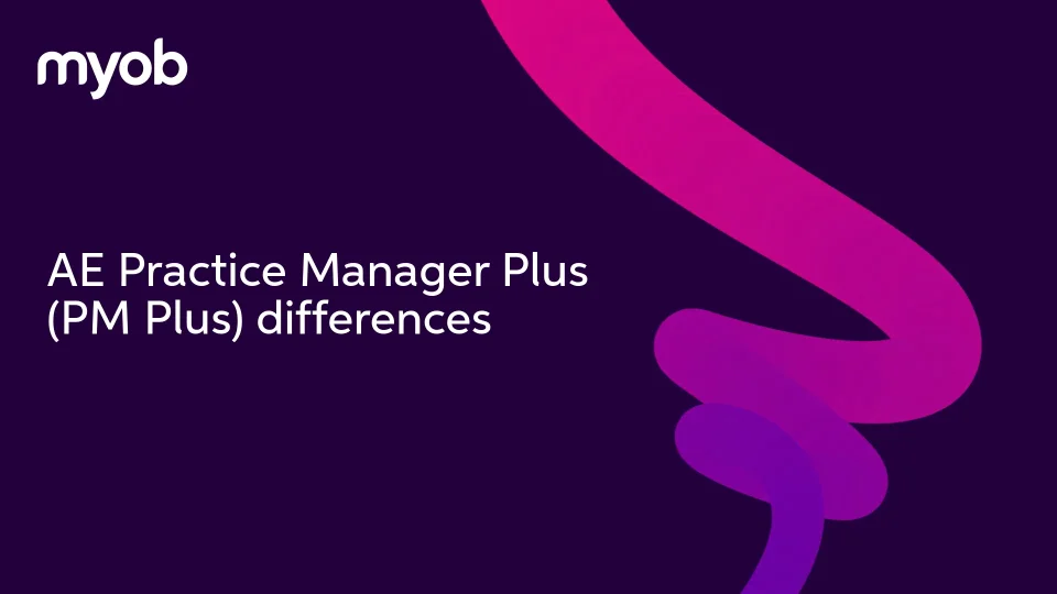 Course: Practice Manager Plus Differences