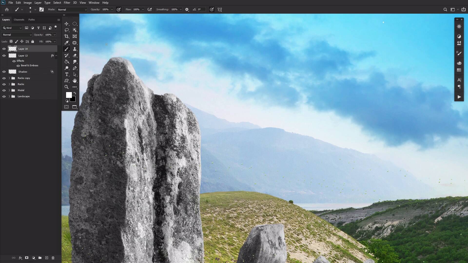 Introduction to Photo Manipulation in Adobe Photoshop - Painting Simple ...