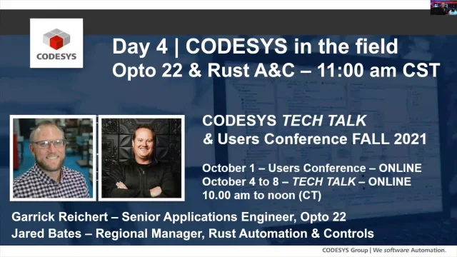 Opto22 - Video: CODESYS in the Field - Opto 22 and Rust A&C