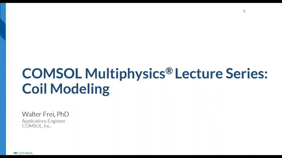 Modeling Electromagnetic Coils in COMSOL Multiphysics®
