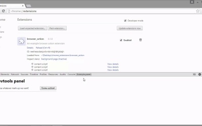 Building a Chrome Extension - Creating a Panel