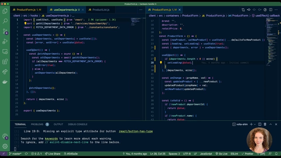 Our First Custom Hook: useDepartments - Modernizing an Enterprise React App | newline