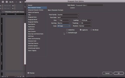 Restaurant Menu Design in Adobe InDesign - Color Swatches, Paragraph ...