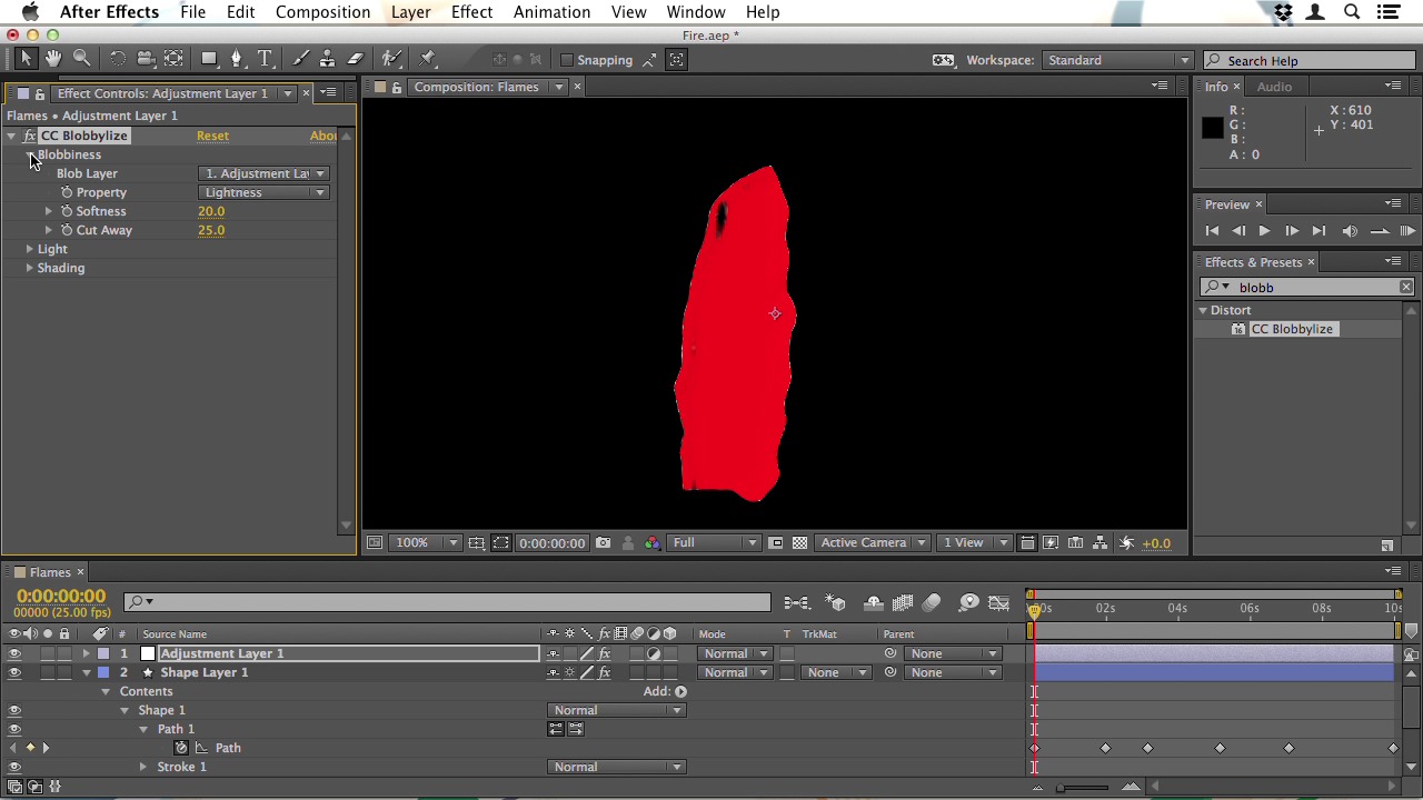 Smoke, Fire and Explosions in Adobe After Effects - Basic Flame Effects