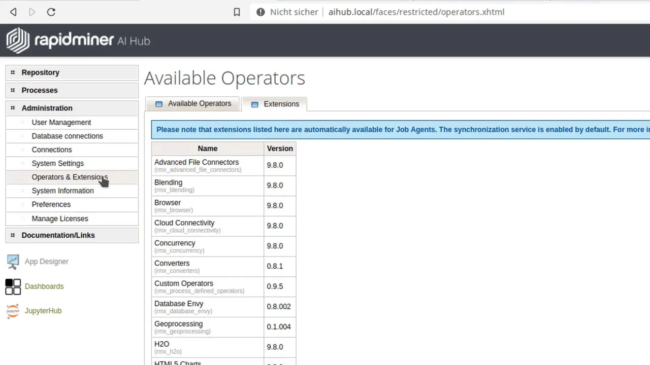 Platform Administration Master | Altair RapidMiner
