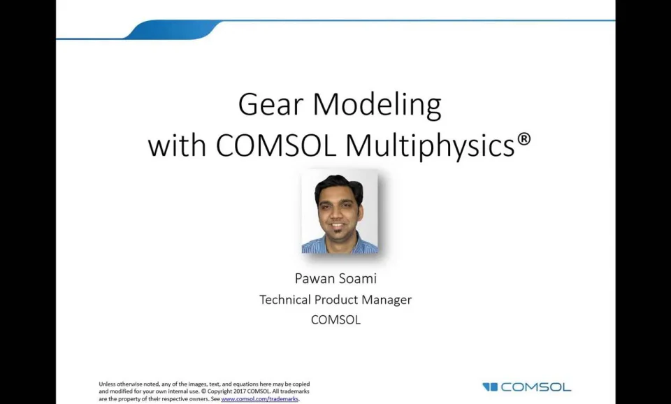 Modeling Gears in COMSOL Multiphysics®