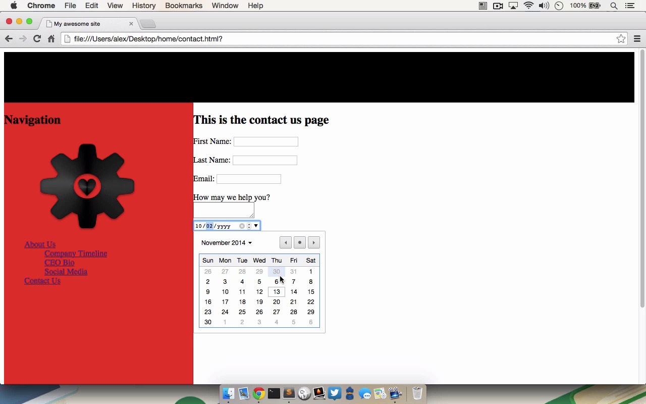 Introduction to HTML - More Form Elements