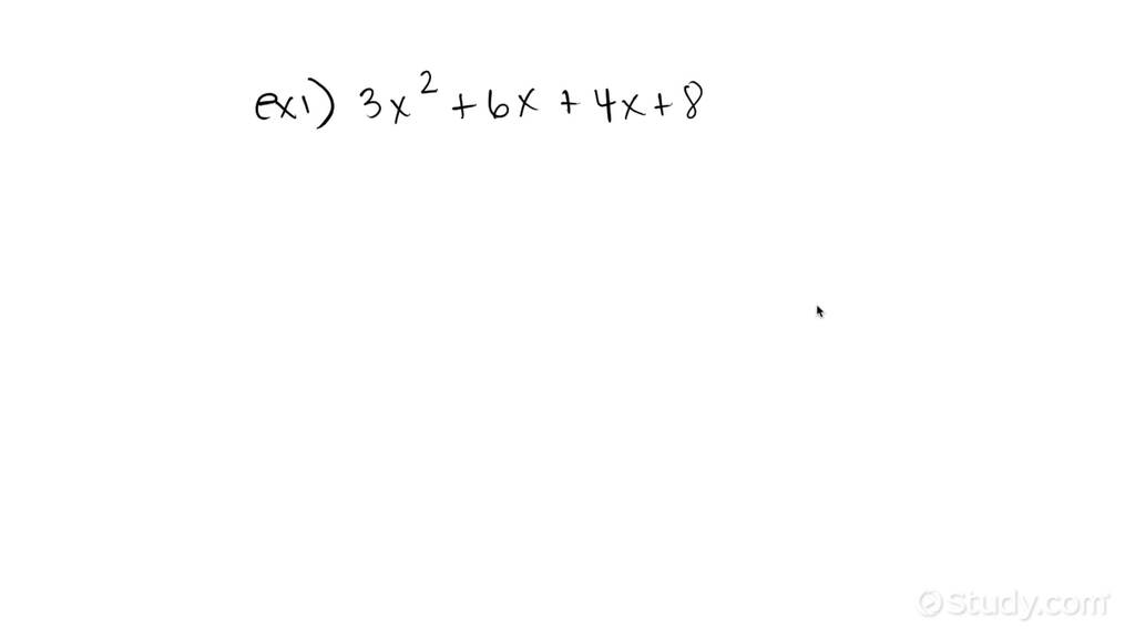 Factoring a Univariate Polynomial by Grouping with Positive Terms ...