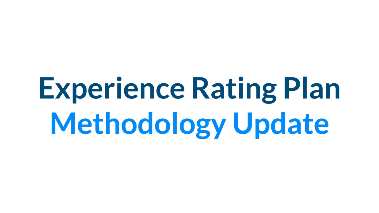 Experience Rating Plan Methodology Update