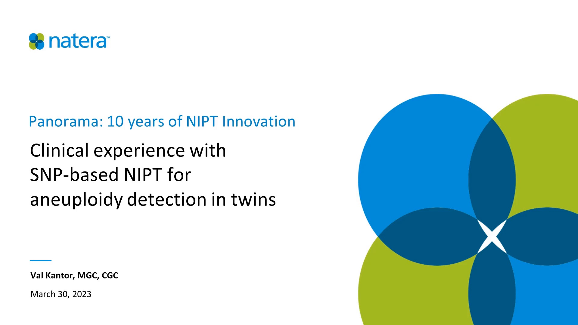 Webinar: Clinical experience with SNP-based NIPT for aneuploidy ...