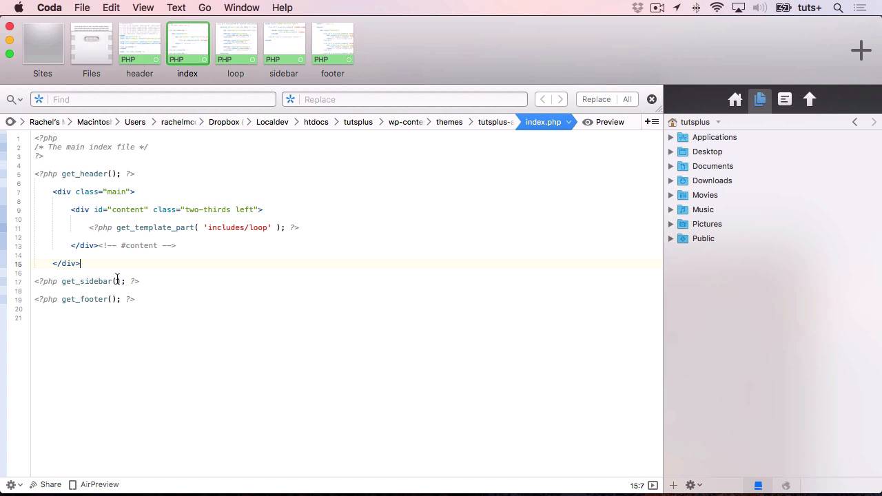 Coding Advanced WordPress Theme Templates - Review of Standard Include ...