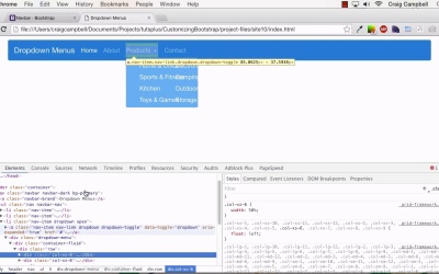Customizing Bootstrap Components - Multi-Column Dropdowns