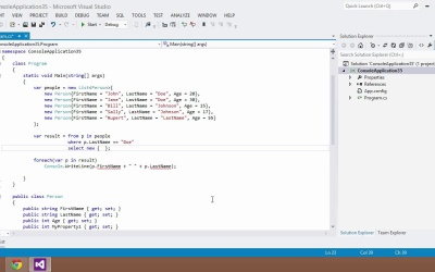 Advanced C# - Anonymous Types