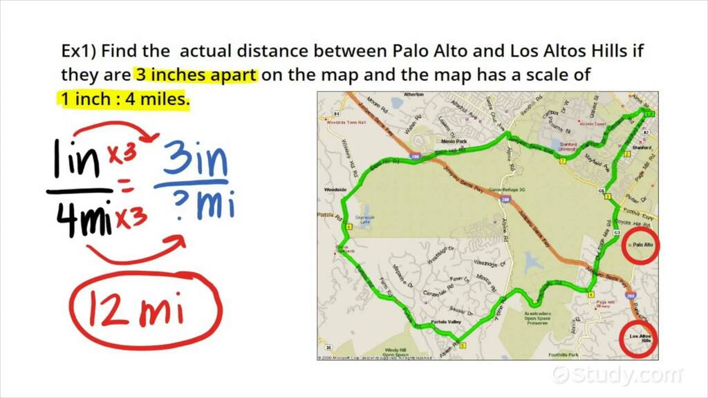 Calculating Actual Size Given the Scale in a Scale Drawing | Algebra ...