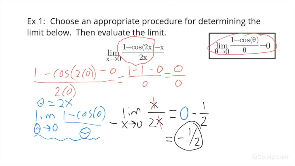 Choosing An Appropriate Procedure for Determining Limits | Calculus ...