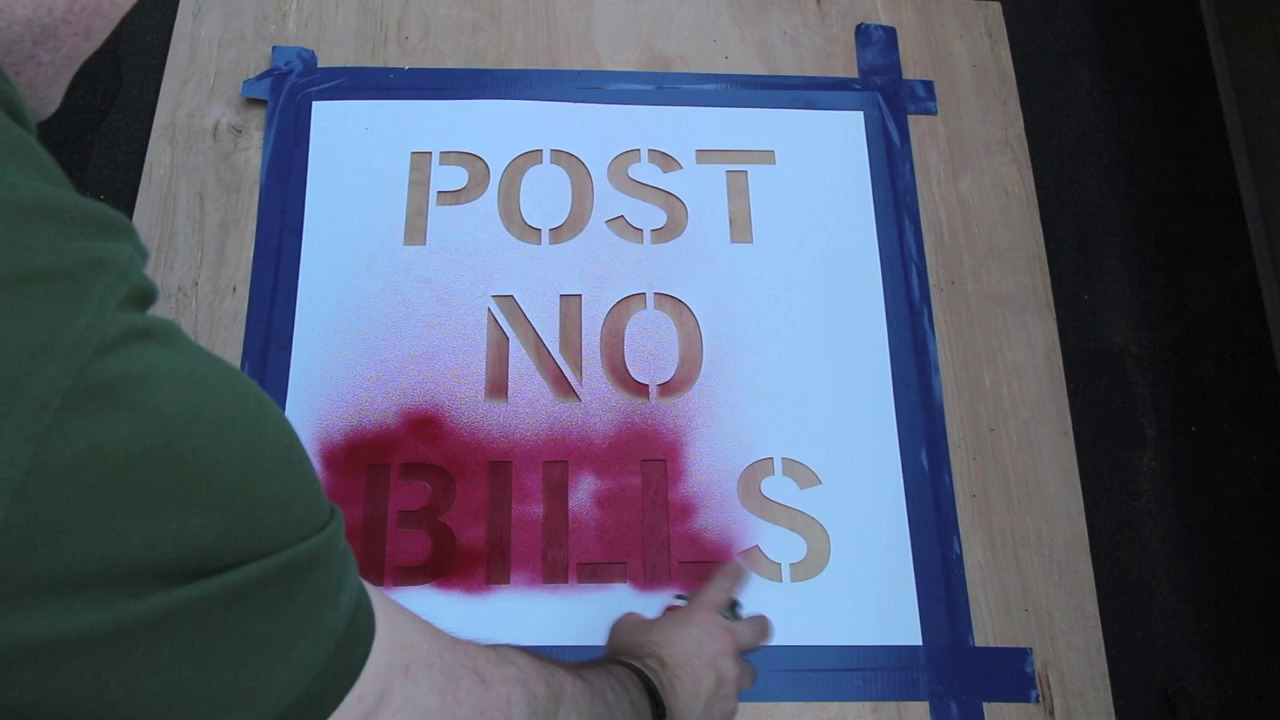 Pedestrian Walkway Stencil - Traffic Stencils Signs, SKU: ST-0322