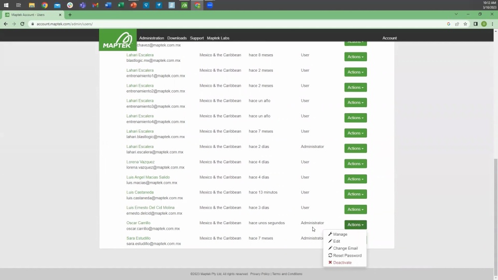 Maptek - Maptek Account