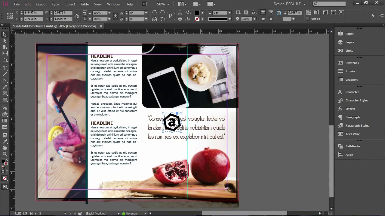 Pro Print Design Workflow - Easy Revision Scenario