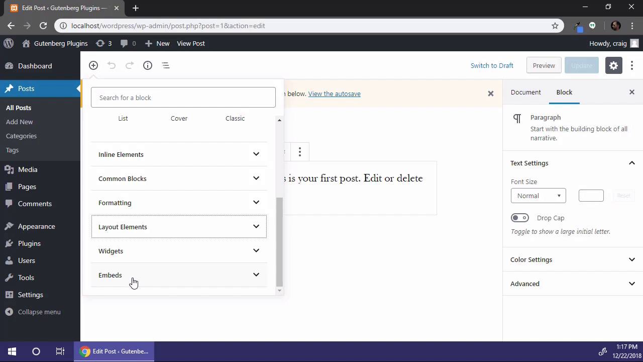 Gutenberg Plugins for WordPress - Gutenberg Review