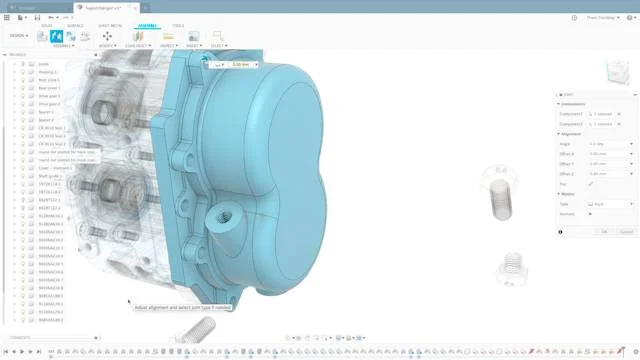 Fusion Help | Creating assemblies | Applying assembly joints | Autodesk