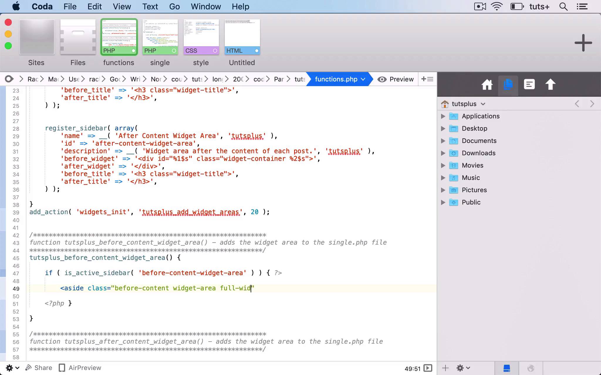 Everything You Need to Know About WordPress Widgets - Add a Widget Area ...