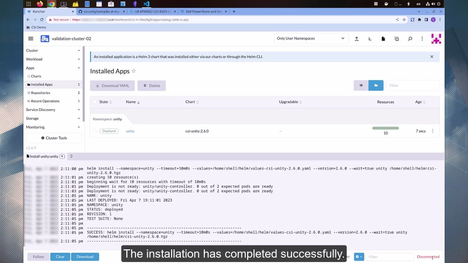 Deploying Dell Unity Csi Drivers Onto Rke2 Using Rancher Prime Videos Dell Technologies Info Hub 