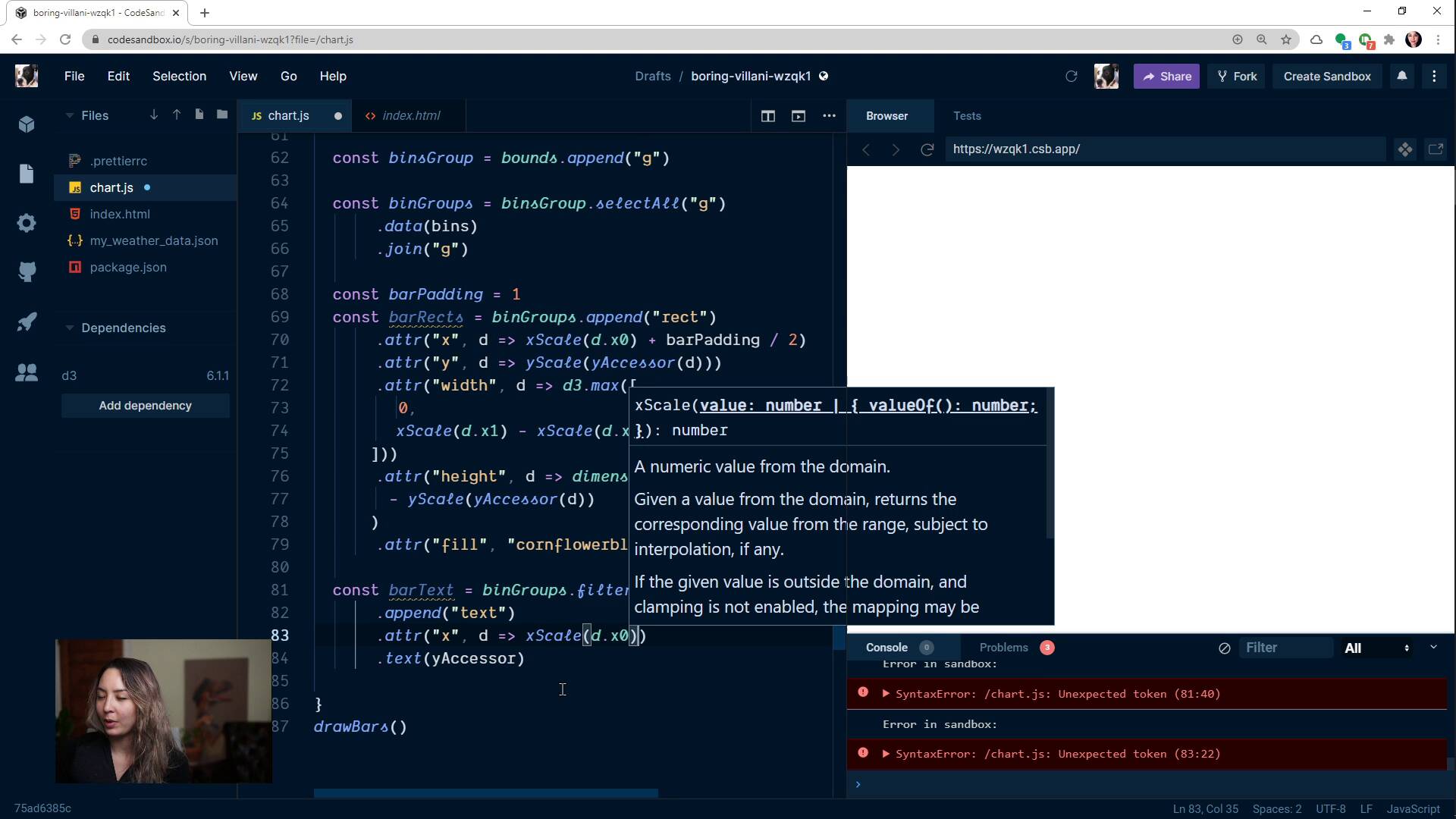 Adding Labels - Fullstack D3 Masterclass - 3.7 | newline