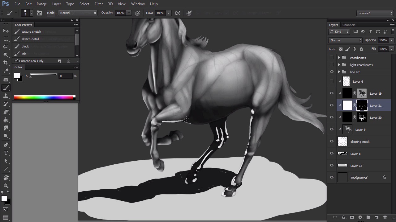 How to Shade Animals in Perspective - Final Rendering