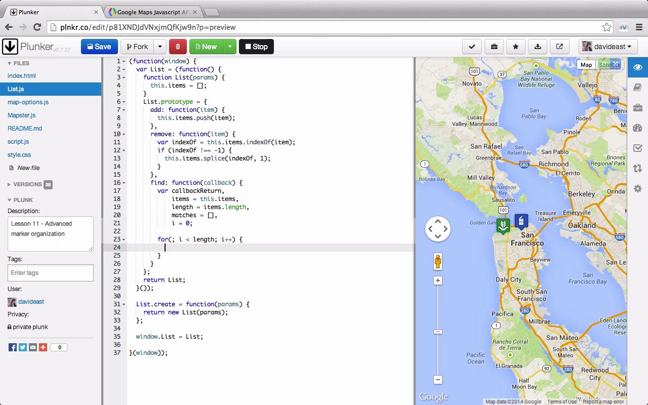 Custom Interactive Maps With the Google Maps API - Advanced Marker Organization