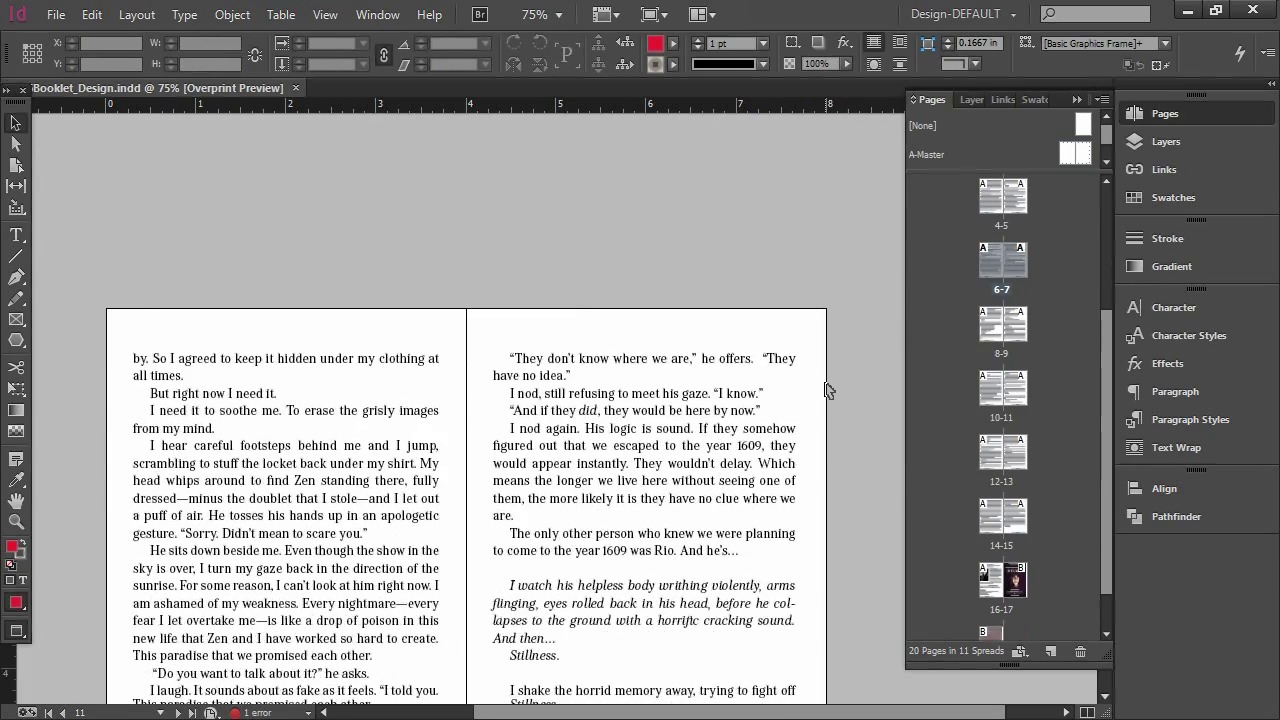 Designing Booklets - Preparing the Booklet for Print