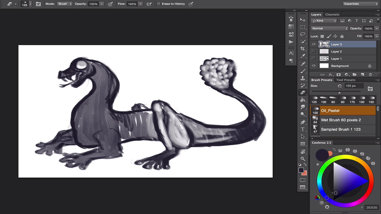 Mastering Animal Anatomy in Digital Painting - Reptile Concept Prompt