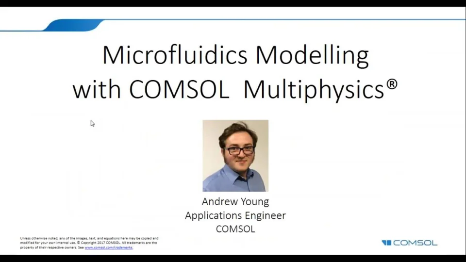 Intro to Modeling Microfluidic Devices in COMSOL Multiphysics®