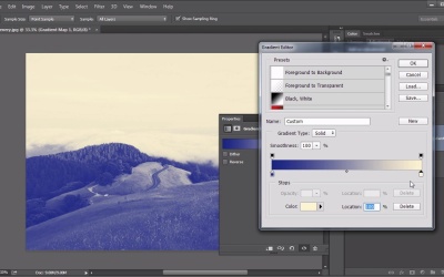 Working With Color in Adobe Photoshop - Controlling Color With Gradient ...