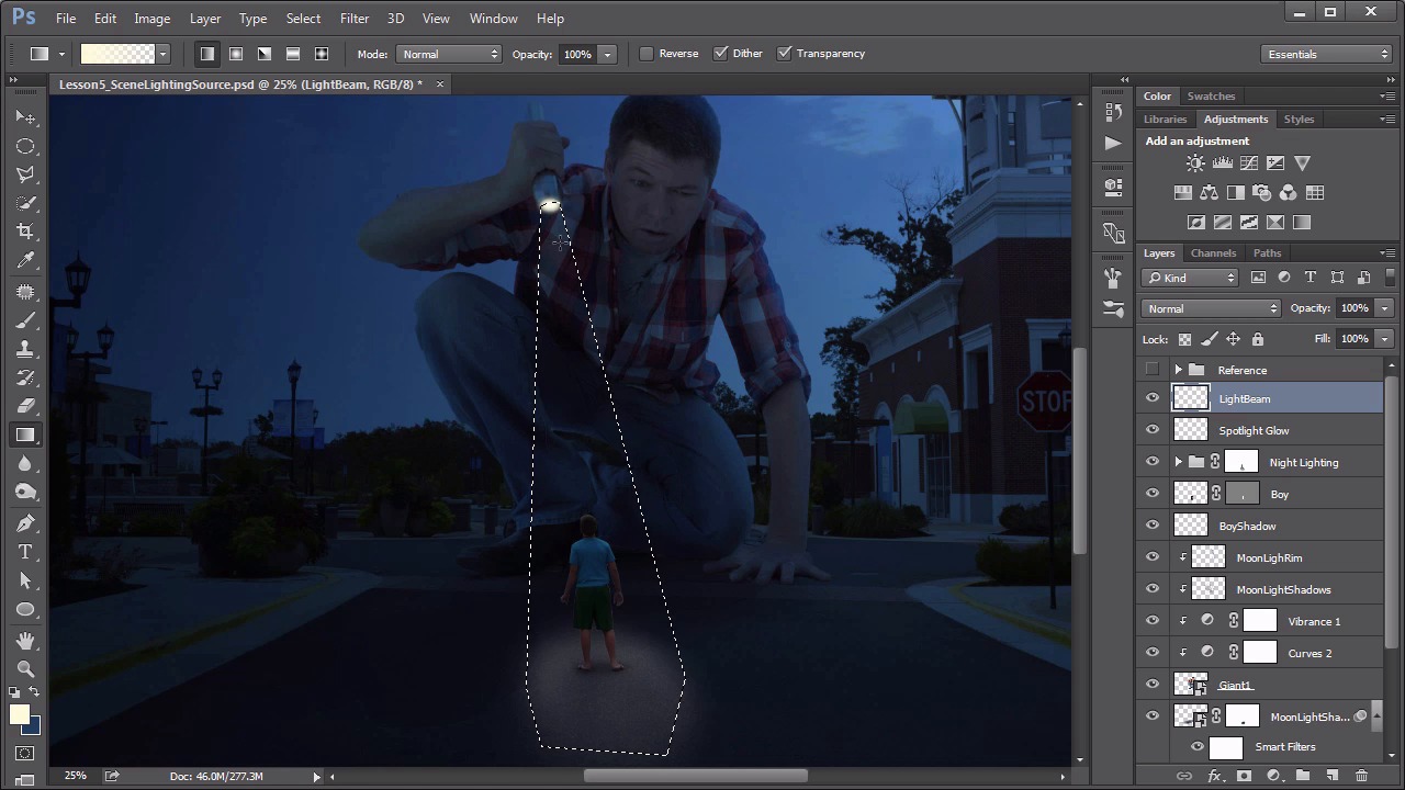 Using Light and Shadow in Photo Manipulation - Cast Shadows