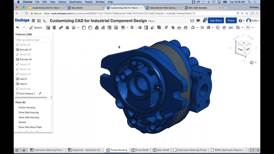 Customizing CAD for Industrial Component Design