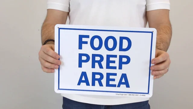 Food Safety Signs | Kitchen Safety Signs