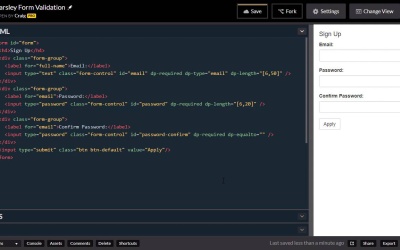 Form Validation With Parsley - Comparing Values