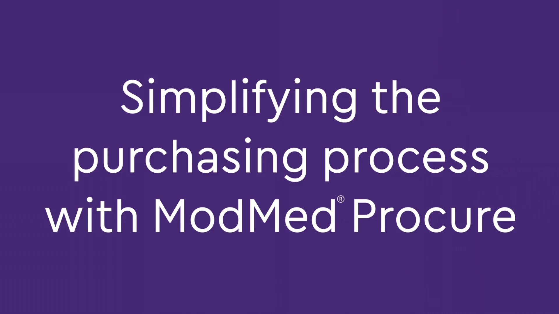 Simplifying the purchasing process with ModMed Procure