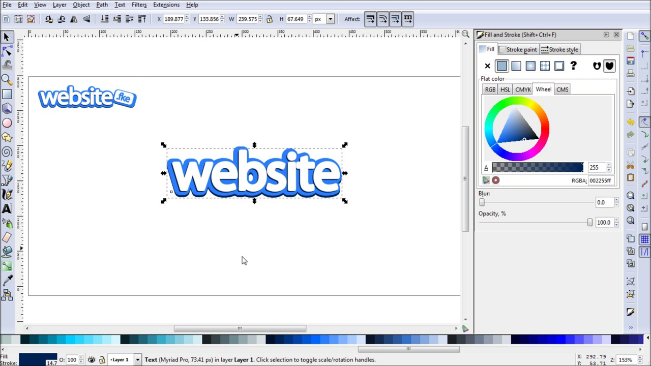 Introduction to Inkscape - Let's Do a Design So Far