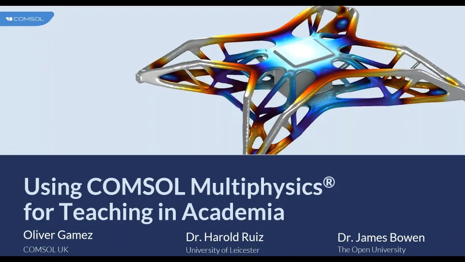 Using Comsol Multiphysics® As A Teaching Aid