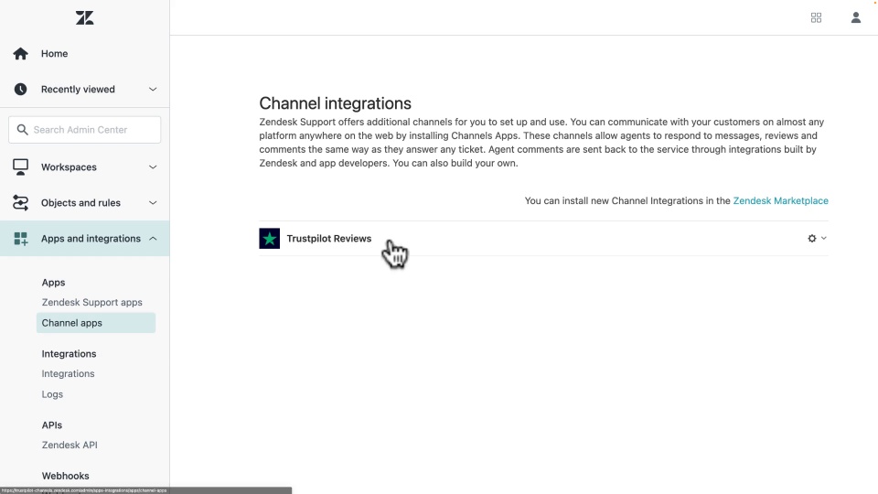 Trustpilot's Zendesk integration