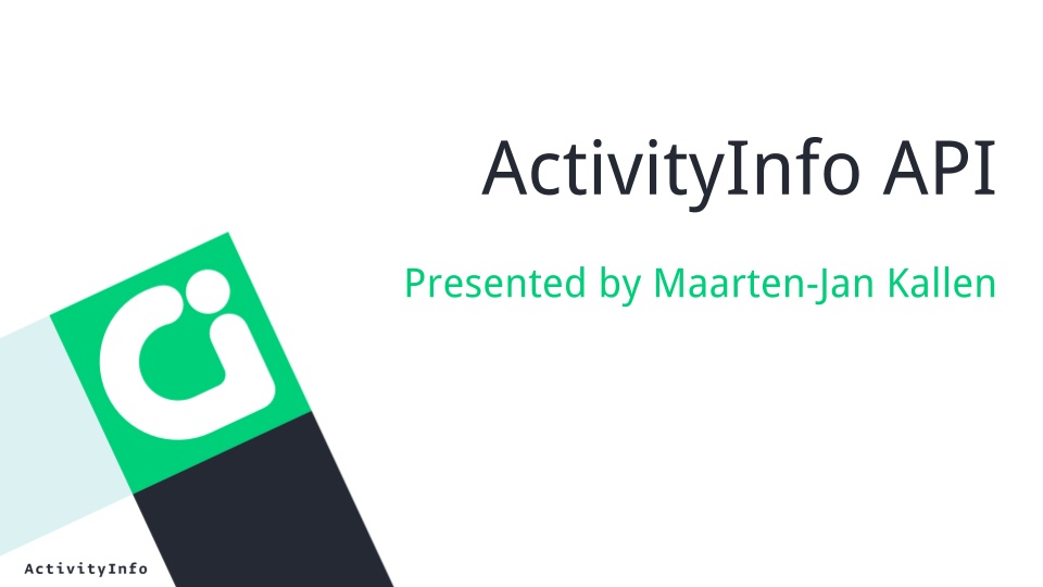 The ActivityInfo API - ActivityInfo: information management software ...