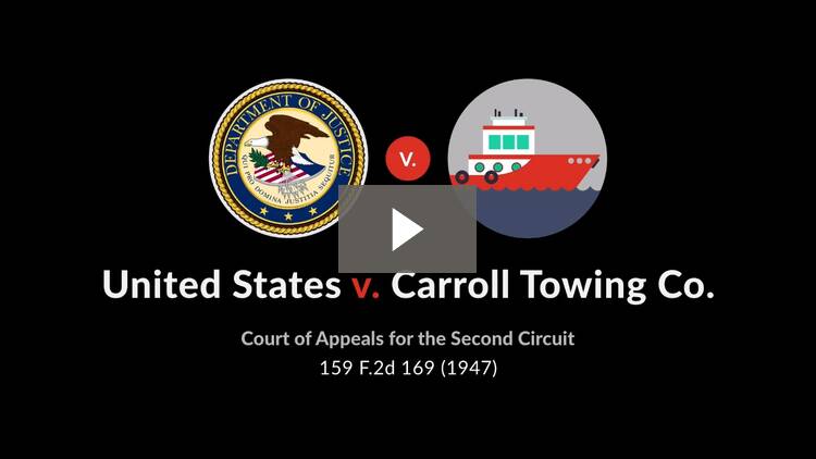 United States v. Carroll Towing Co., 159 F.2d 169 (2d Cir. 1947): Case ...