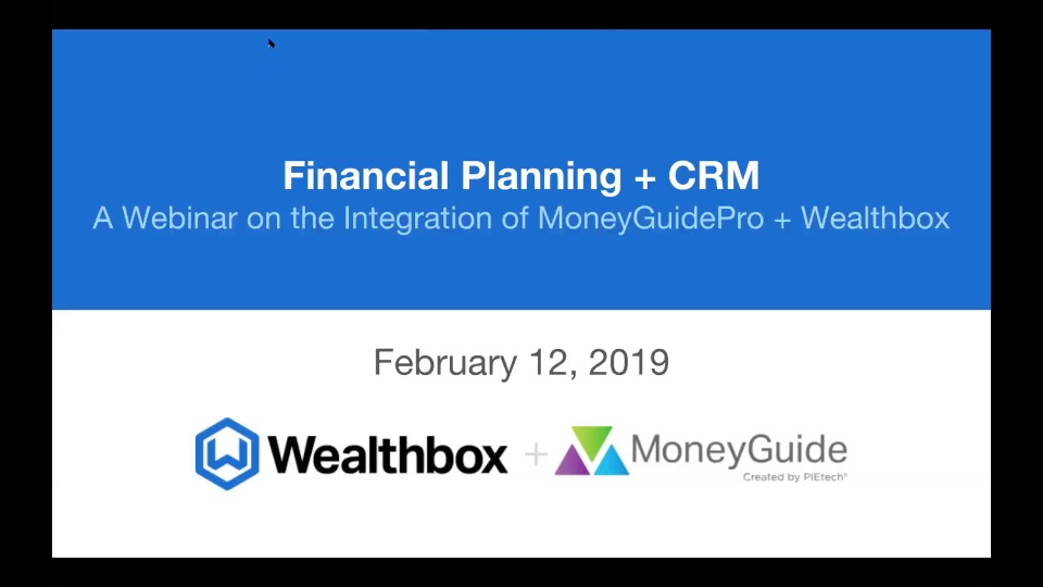 Financial Planning + CRM: A Webinar on the Integration of MoneyGuidePro ...