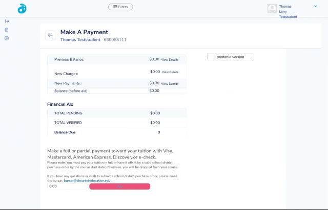 How to Make a Full or Partial Payment Toward Your Tuition