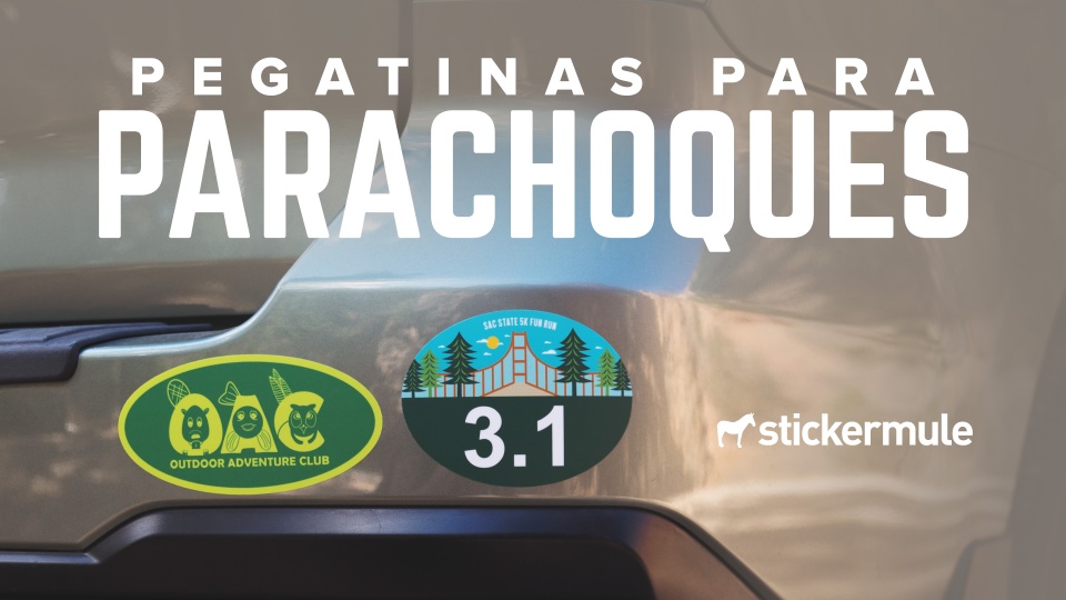 Stickers parachoques personalizados | Envío gratis | Sticker Mule