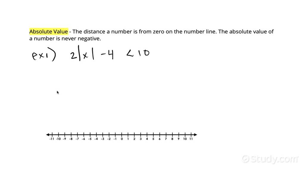 Solving an Absolute Value Inequality with Operations Outside Absolute ...