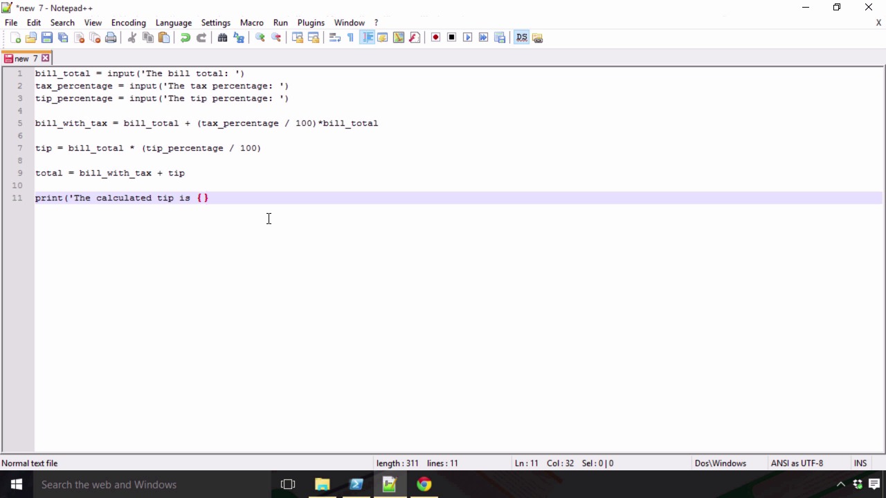 Learn to Code With Python - Building a Tip Calculator