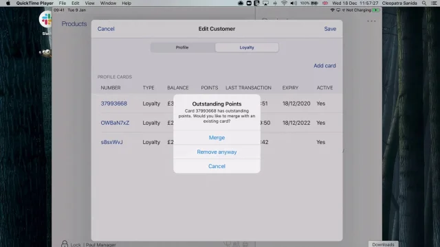 POS | How to remove a customer from a loyalty campaign and merge cards